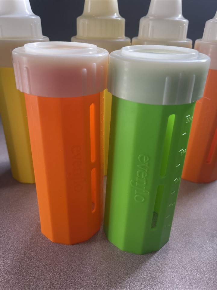 8 Vintage Evenflo Drop In Style Baby Bottles with Lids | eBay