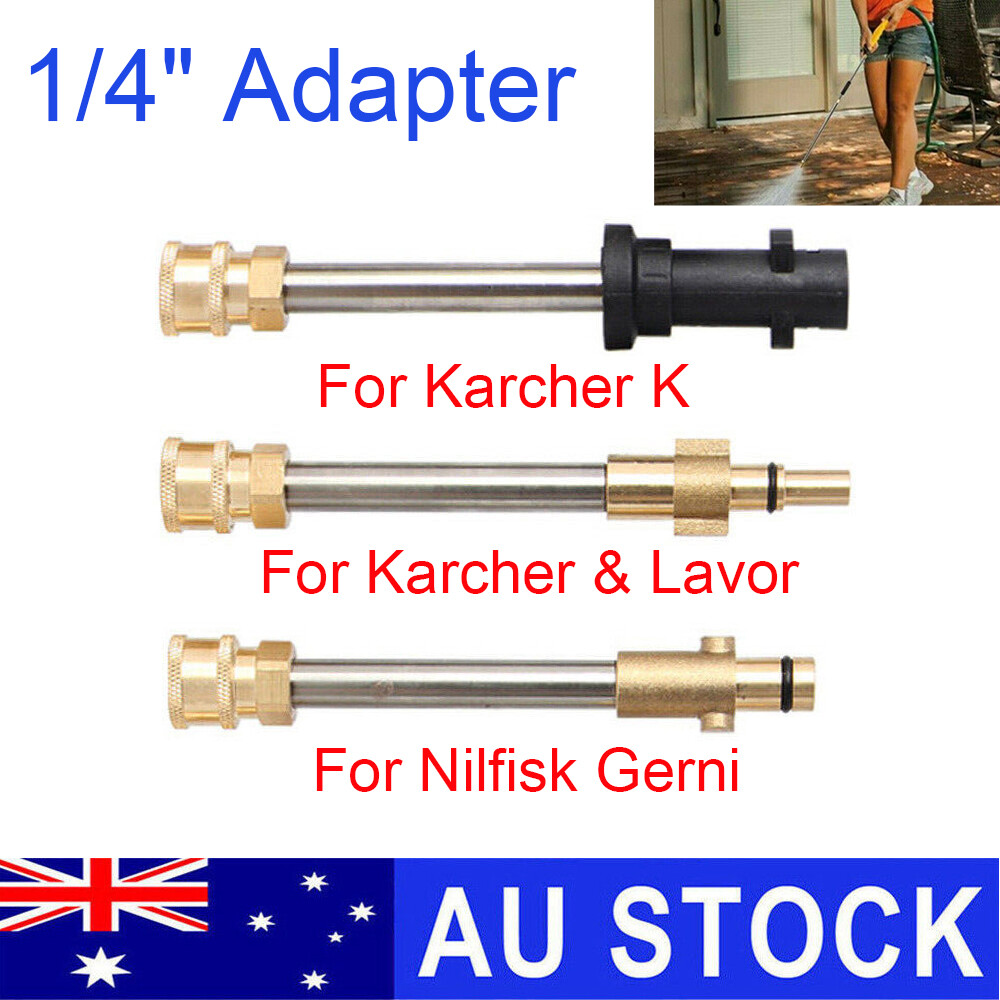 Pressure Washer Lance Gun Adapter 1/4" Fitting For Karcher Lavor K ...