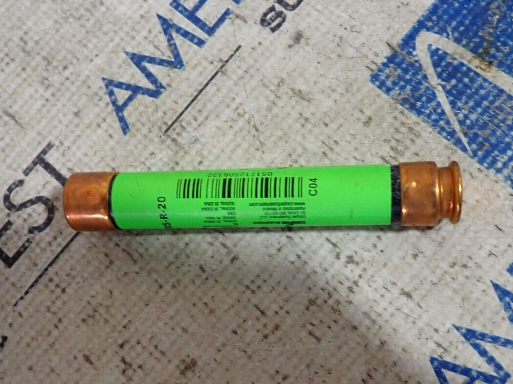 New Bussmann Fusetron FRS-R-20 20 Amp 600Volt Dual Element Class RK5 ...
