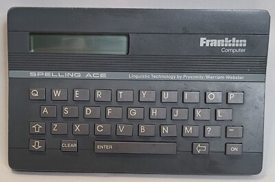 Franklin Computer Spelling Ace Model SA-98, 1988 Electronic Speller ...
