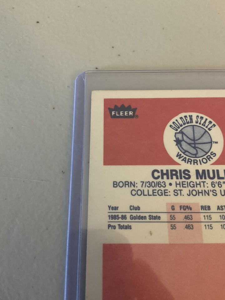 1986 Fleer Premier - Chris Mullin Rookie | eBay