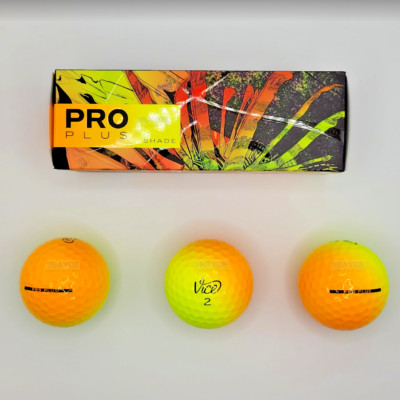 Vice Golf Pro Plus SHADE ORANGE & YELLOW Balls New Sleeve - 3 Balls | eBay