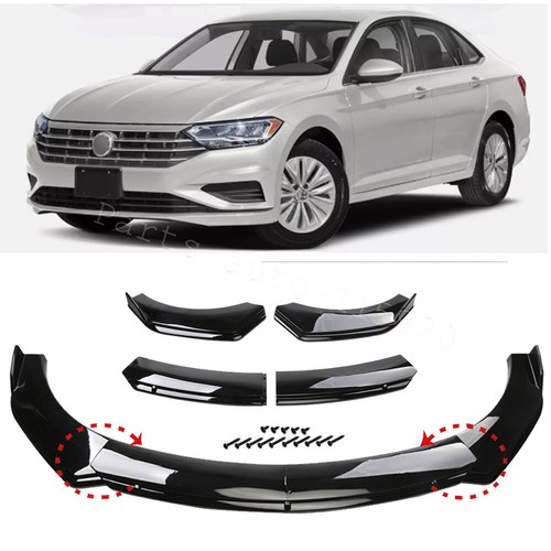 For VW Volkswagen Jetta Universal Glossy Black Front Bumper Lip Spoiler ...
