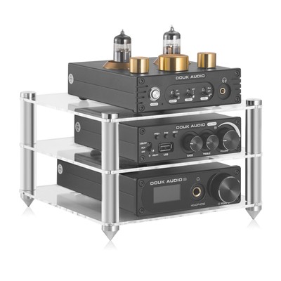 Multi-layer Acrylic Audio Rack Mount Stand for HiFi Desktop Amplifier ...
