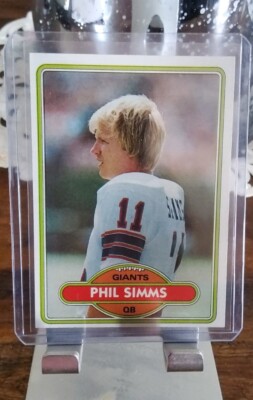 1980 Topps Football Phil Simms Rookie Card NM+ See Pictures | eBay