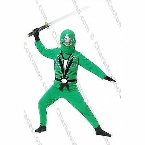 Enfant Garçon Ninja Jade Avenger Séries II Armure Guerrier Halloween Xs ...