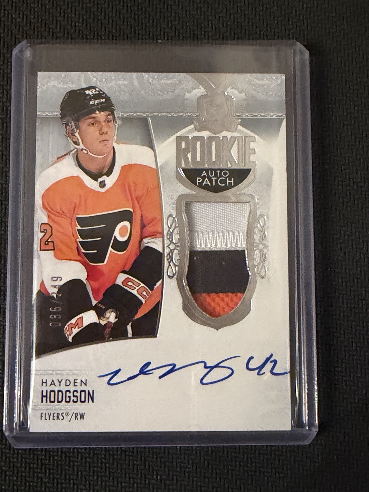 Hayden Hodgson Flyers 22-23 The Cup Rookie Patch Auto #086/249 | eBay