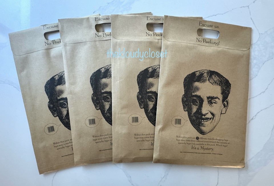 (Lot of 4) Trader Joe's 2025 "Mystery Packs" 12 Total Bags from Around the U.S.A | eBay
