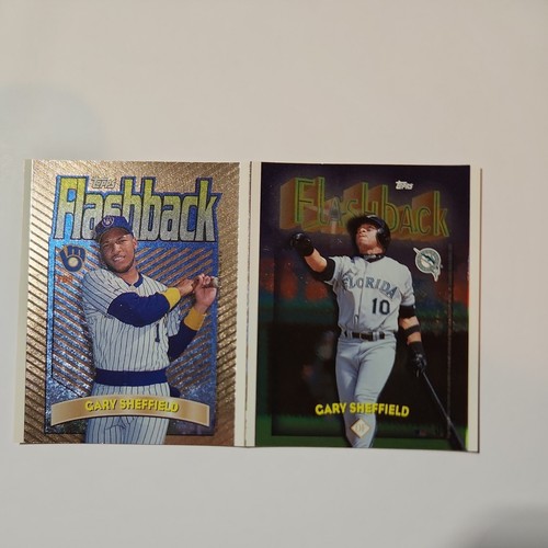 1998 Topps PROOF MOCK UP Gary Sheffield Flashback #FB8 Brewers Marlins ...