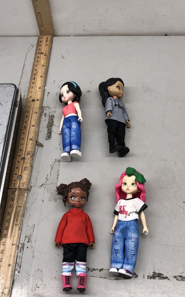 My Life As Mini Dolls Travel Play Case Playset Lot w/ 4 Dolls | eBay