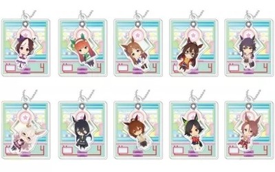 Uma Musume Pretty Derby Acrylic Key Holder Set 10pcs Character ...