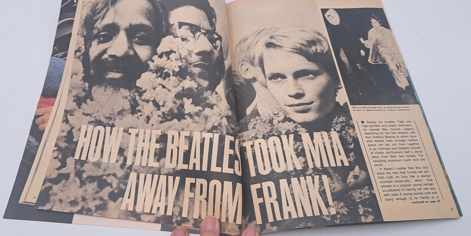 TV Radio Talk Magazine The Beatles Mia Farrow Dell Publishing Vintage ...