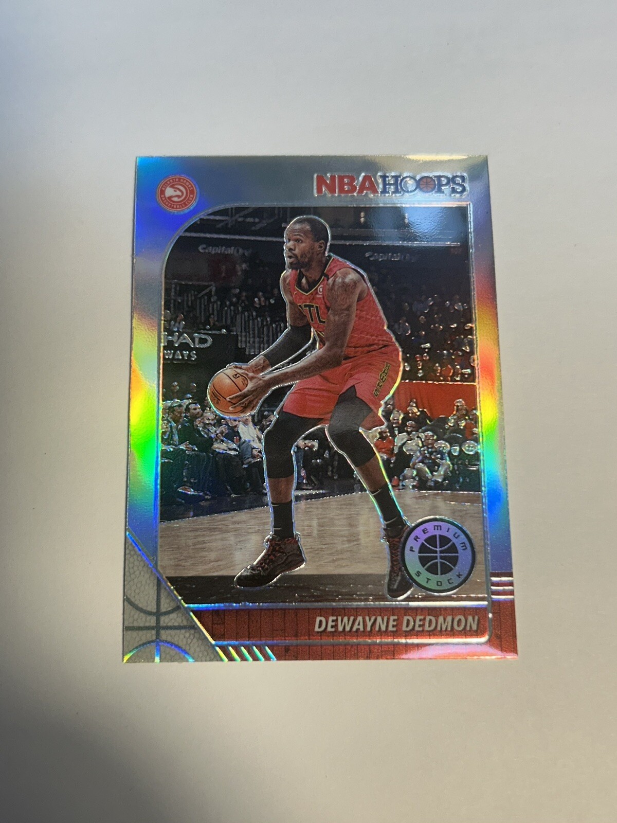 2019 Hoops Premium Stock #278 Dewayne Dedmon Atlanta Hawks Silver Holo ...