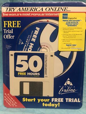 NEW SEALED AOL America Online Disc & CD Version 3.0 - Rare Vintage PC ...