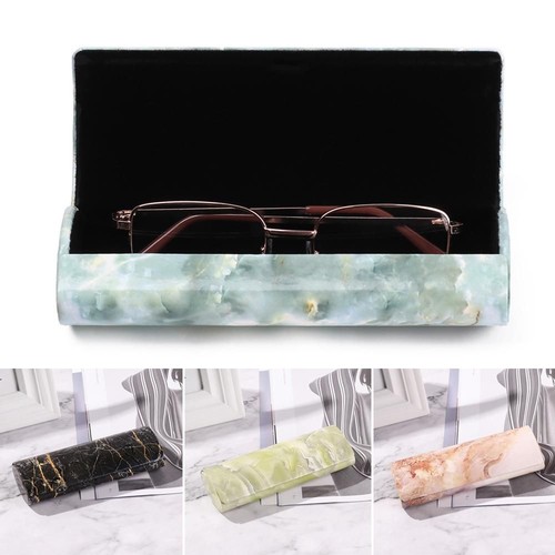 Waterproof PU Marble Pattern Glasses Box Strong Magnet Eyeglasses Case ...