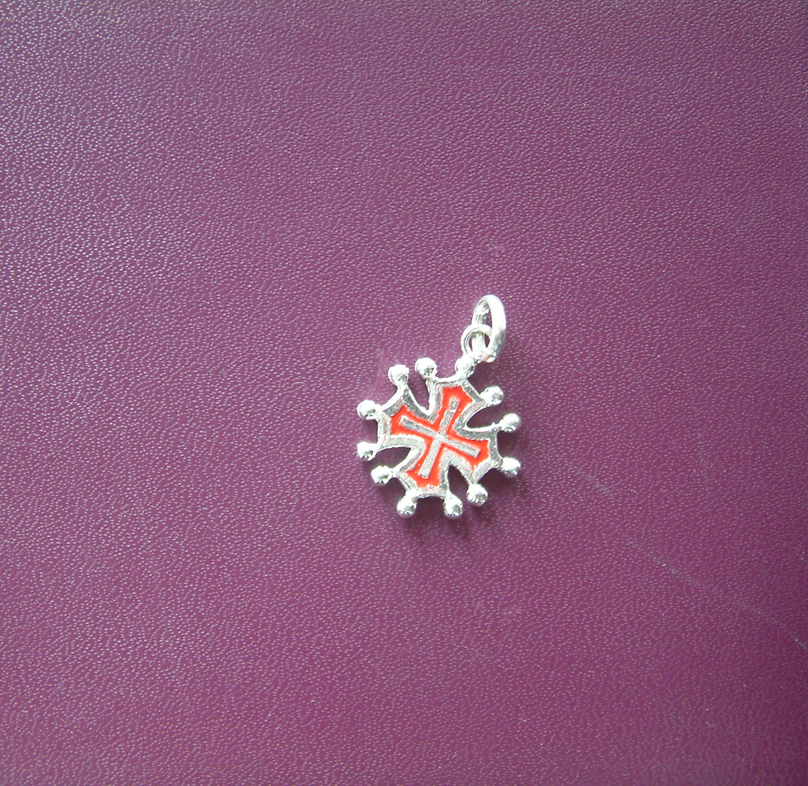 Cross Occitana Silver Pendant 925 Thou Enamelled Croix Occitane | eBay
