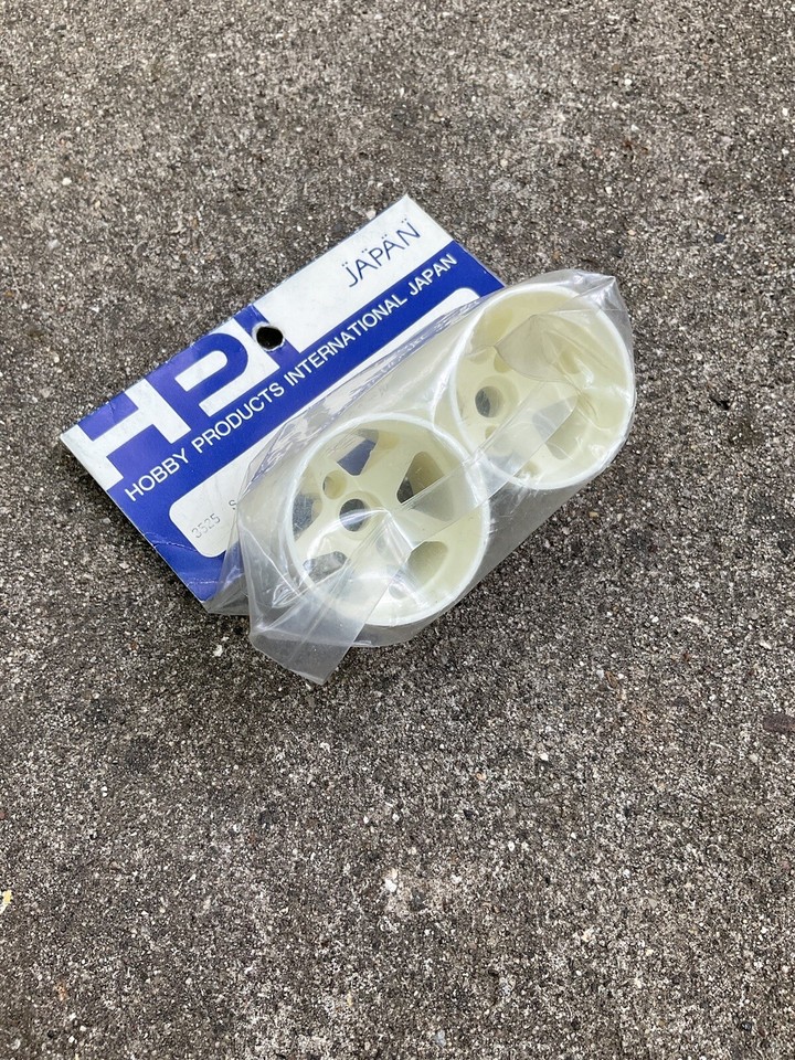 Vintage HPI 3525 RC12L LW 1/12 White Super Star Rear Wheels RC Pan Car ...