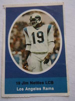 1972 Sunoco Football Stamp NFL Los Angeles Rams JIM NETTLES | eBay