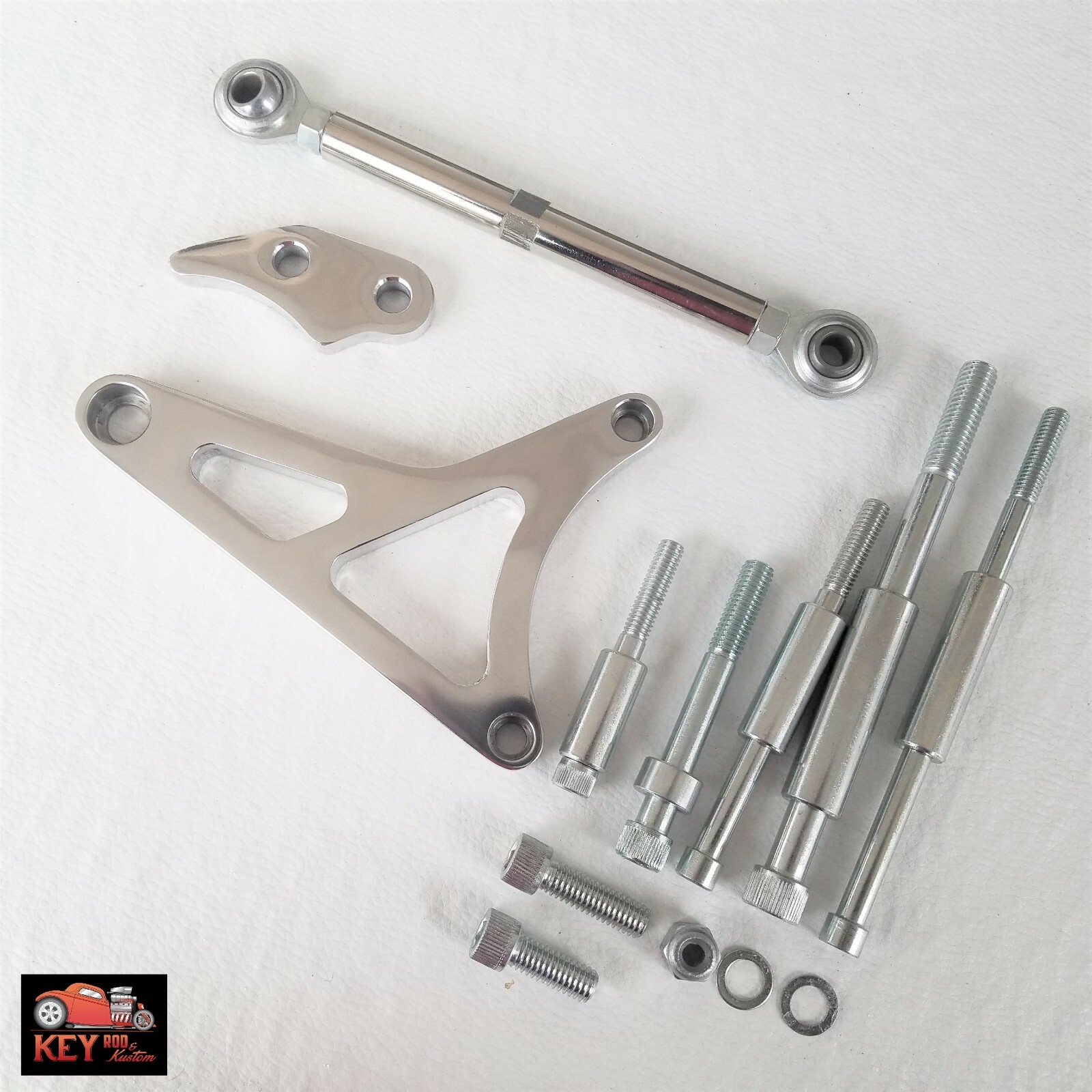 Small Block Ford Polished Aluminum Alternator Bracket 289 302 Car Truck ...