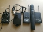 Azden 100UPR Wireless Microphone 2 UHF Receiver and 2 UHF Transmitters ...