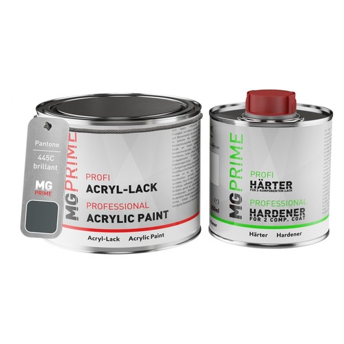 Pantone 445C Grey Peinture acrylique brillante Pot de 0,75 litre ...