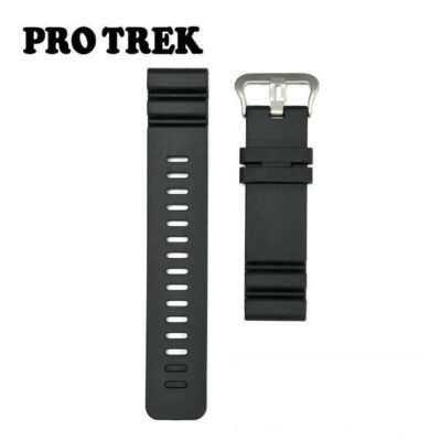 CASIO PROTREK Genuine Black Urethane Watch strap Band 10634401 for PRW ...