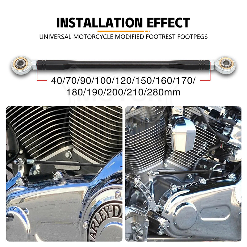 CNC Motorcycle Gear Shift Shifter Linkage Rod Fit For Harley Softail ...