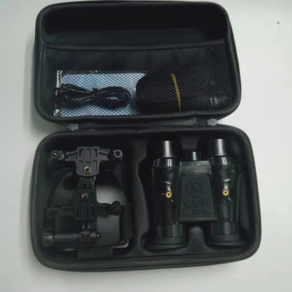 3D VR Night Vision Binocular Helmet Mounted 6X Digital IR Night Vision ...