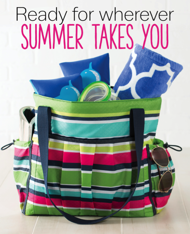 GB Thirty One New Day Organizing Utility Tote Bag Zip Top 31 in Preppy ...