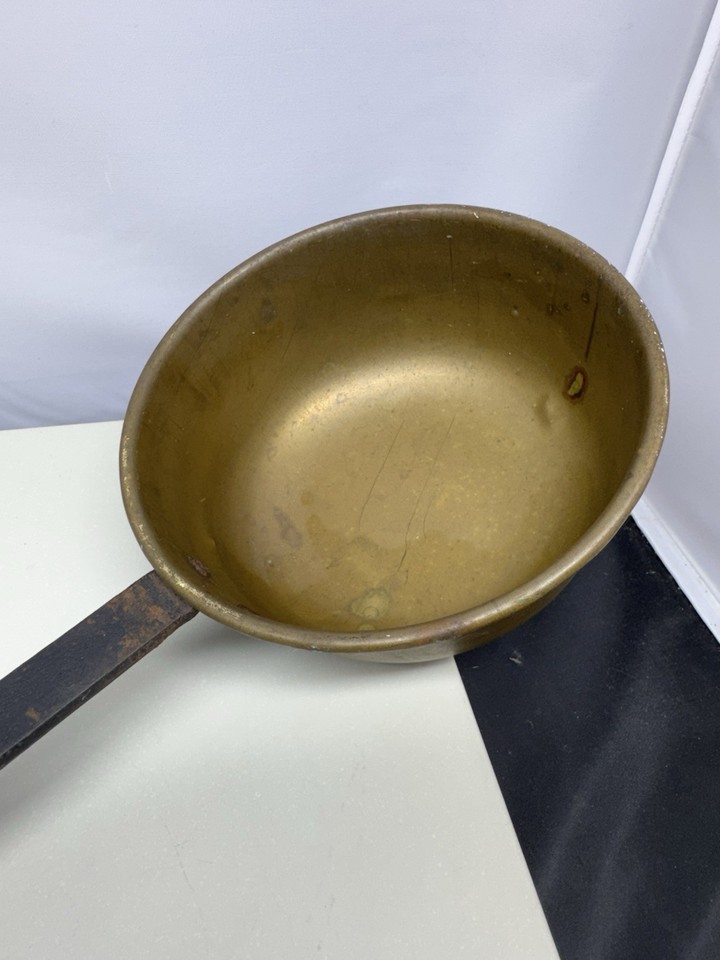 Antique Long Handled Copper Fireplace Pan | eBay