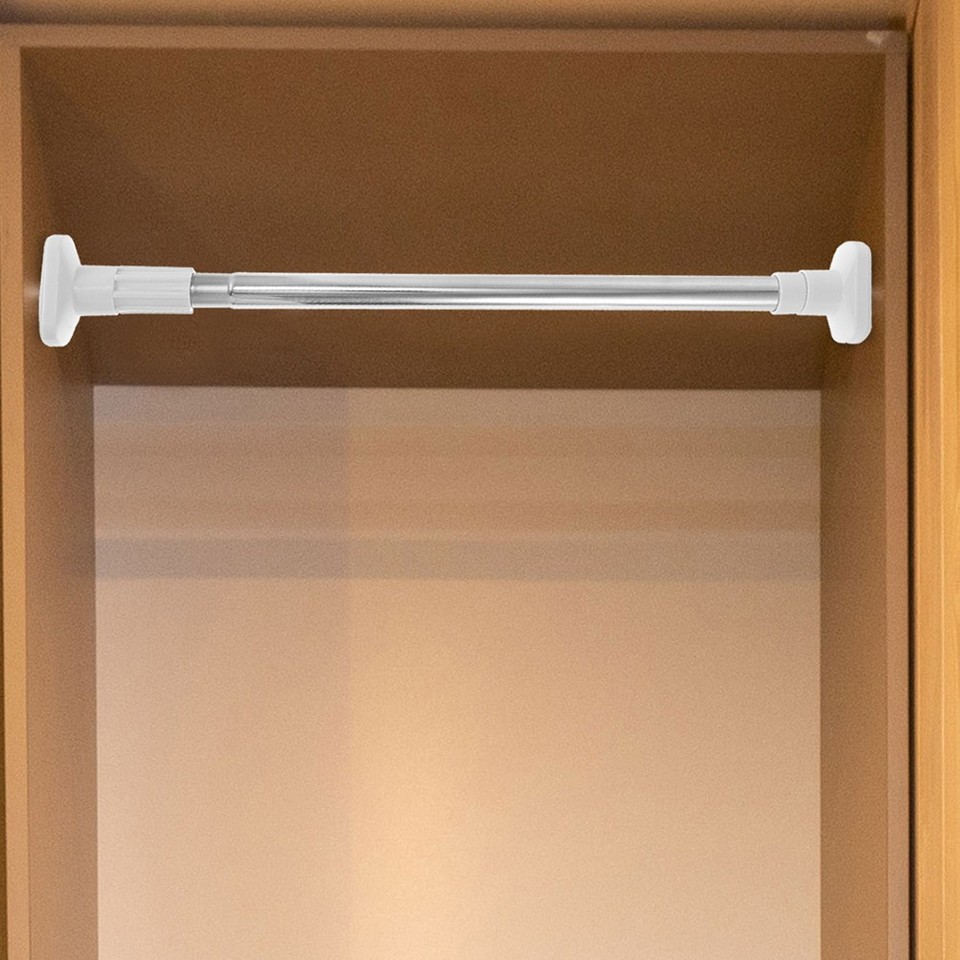 2 Pcs Closet Bars Tension Rods Closet Rod Wardrobe Rod Extendable ...