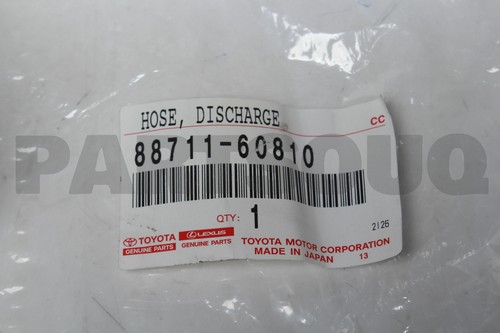 8871160810 Genuine Toyota HOSE, COOLER REFRIGERANT DISCHARGE, NO.1 ...