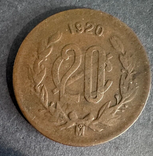 1920 Mo Mexico 20 Centavos Copper Coin - F Fine | eBay
