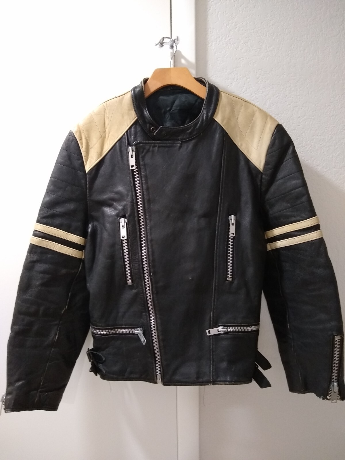 Rare Japanese Motorcycle Racing Jacket Vintage Black … - Gem