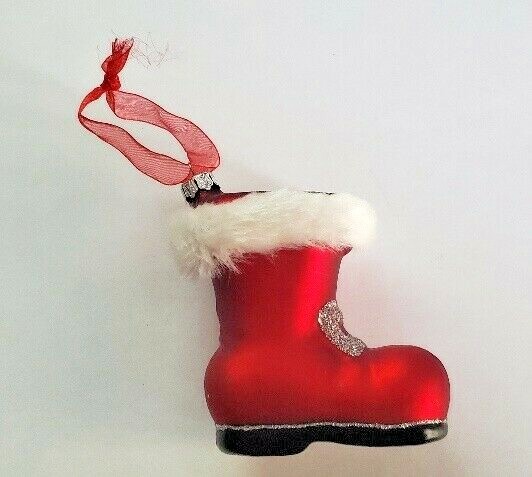 SANTA BOOT CHRISTMAS TREE DECORATION | eBay