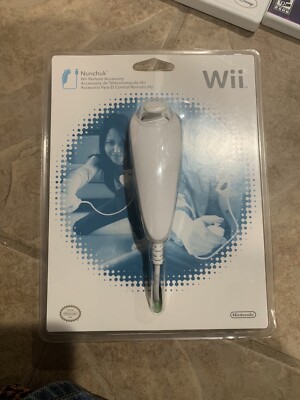 Genuine Official Nintendo Wii Nunchuk Nunchuck Controller White OEM ...