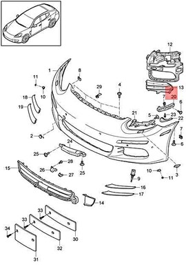 Genuine PORSCHE Panamera 970 Retaining Strip Right 97050553601 | eBay