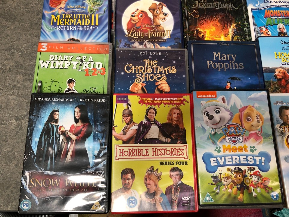 Bundle Of 25 Disney & Dreamworks Warner Brothers Classic Films On DVD ...