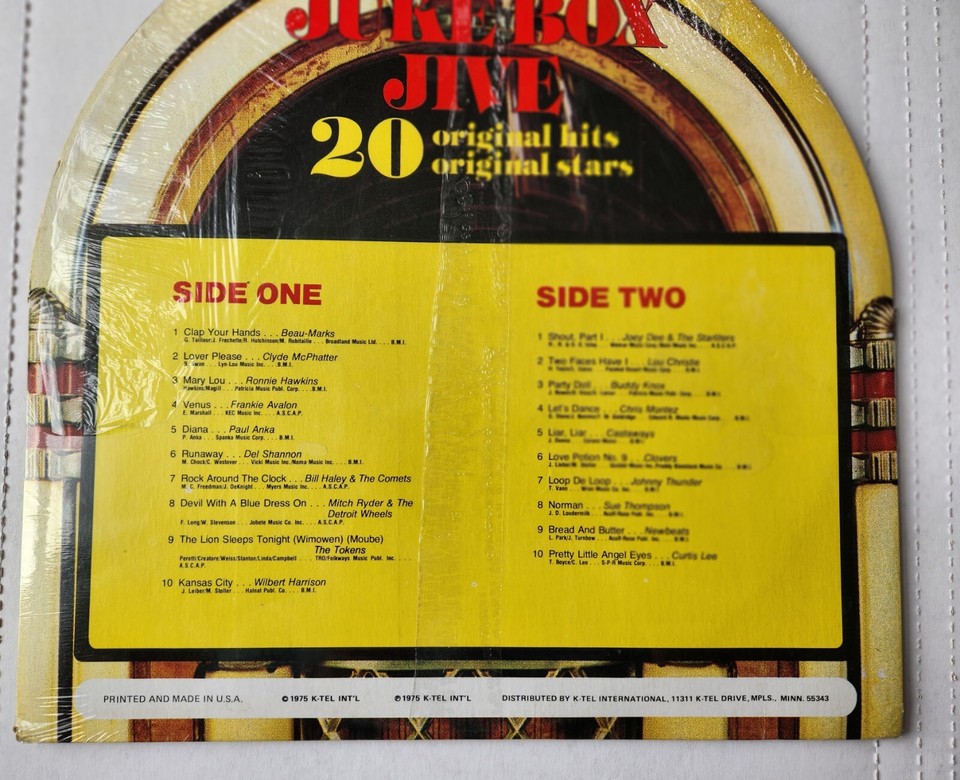 Juke Box Jive 20 Original Hits/Original Stars. Pre Owned LP Record ...