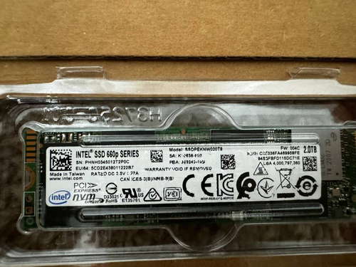 Intel 660P Series 2TB, Internal, (SSDPEKNW020T8X1) Solid State Drive ...