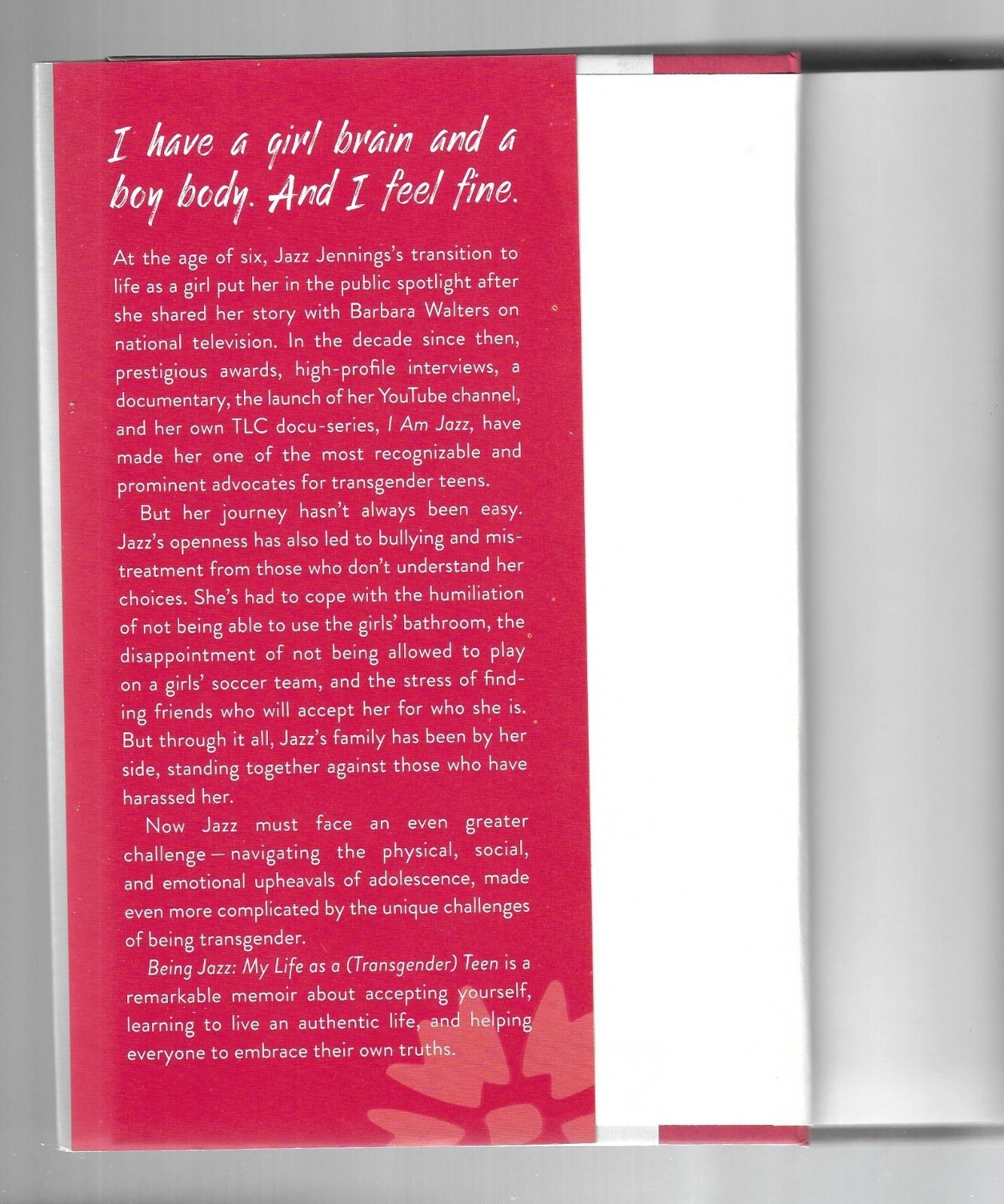 Being Jazz: My Life as a (Transgender) Teen by Jennings, Jazz, 2016, H ...