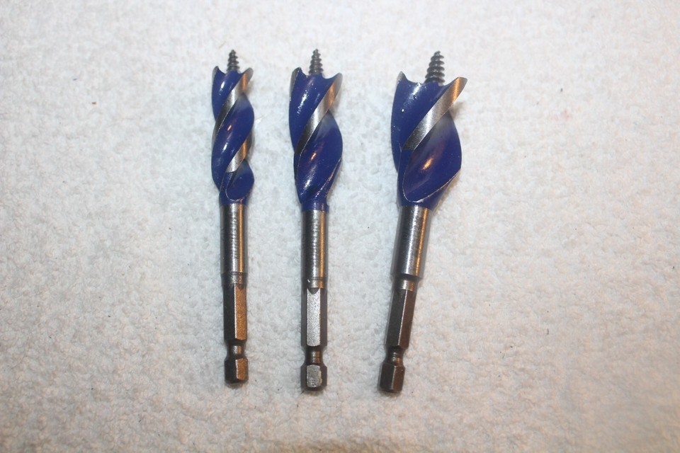 6 piece Irwin Speedbor 4" Tri-Flute Drill Bit Set | eBay
