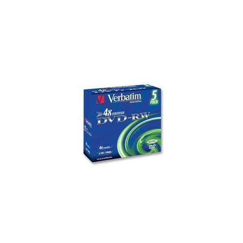 VERBATIM - 43285 - DVD-RW 4X Boîtier Jewel 5 Pack | eBay