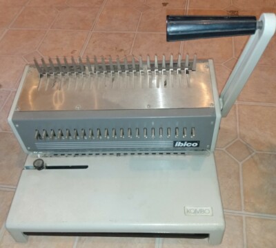 IBICO KOMBO Heavy Duty Manual Hole Punch & Comb Binding Machine arm ...