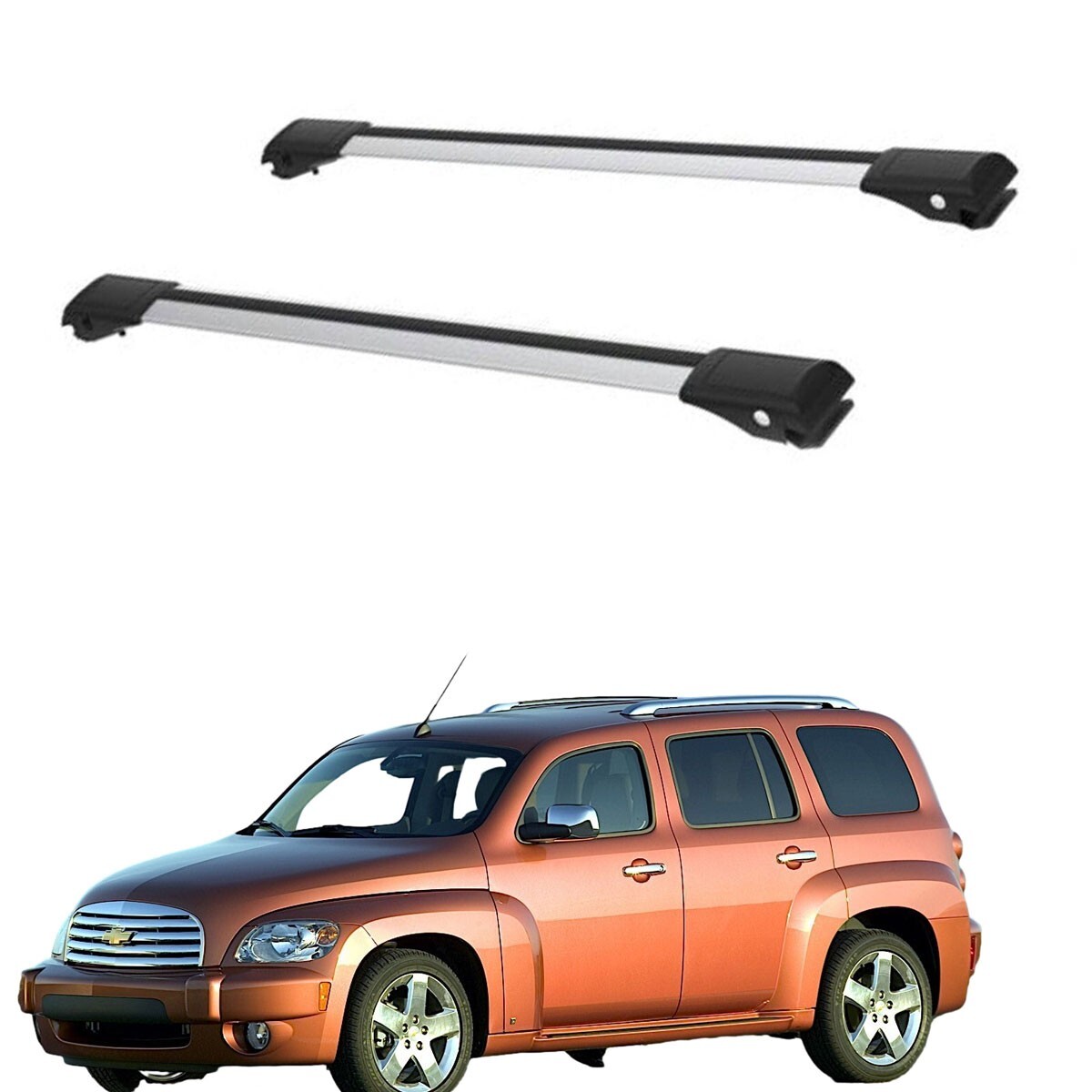 Roof Rack Cross Bars Set to fit Chevrolet HHR 2005-2011 Gray set | eBay