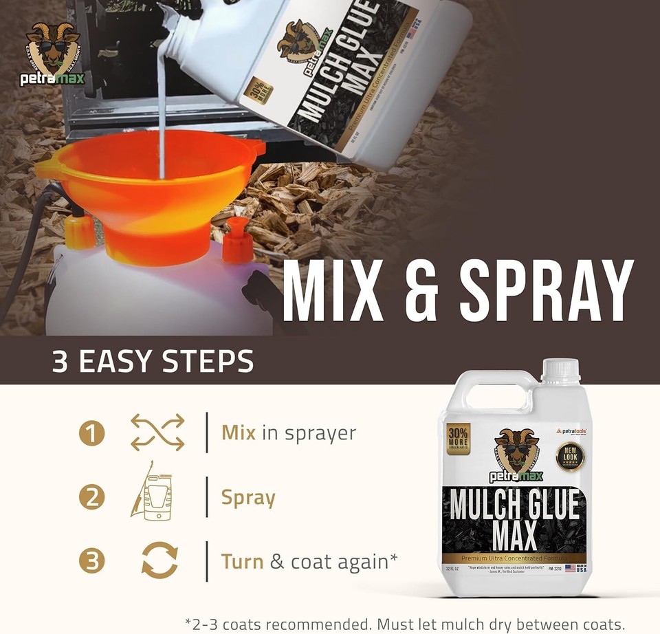 Landscape Adhesive Mulch Glue For Small Gravel and Pebble Stabilization ...