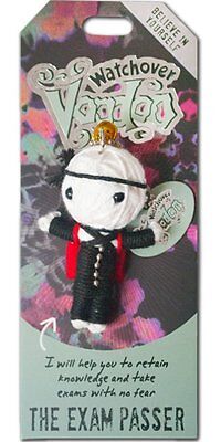 Watchover VOODOO DOLL Keychain, THE EXAM PASSER, Believe In Yourself, 3 ...
