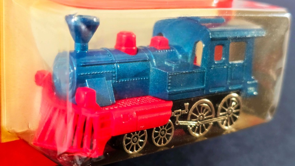 Majorette Western Train Locomotive / 278 / Blue / 1:87 HO Scale / Made ...