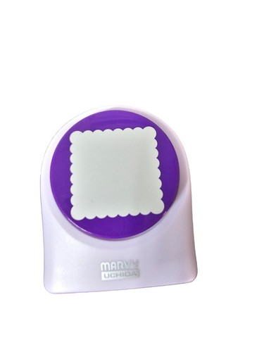 Marvy Uchida Scallop Square Paper Punch Scrapbooking Journal Teacher ...