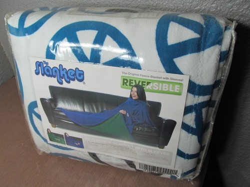 SLANKET Original Fleece Blanket with Sleeves! PEACE SIGNS 60" x 85" NEW ...